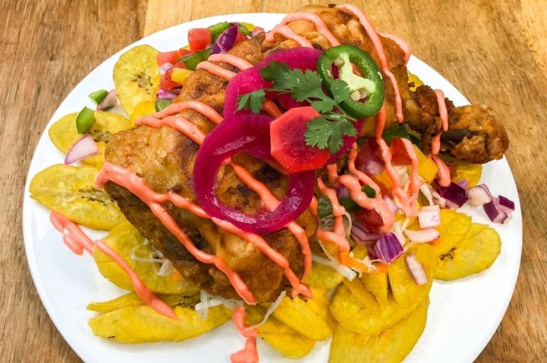 Pollo Con Tajadas Recipe - Banana-breads.com