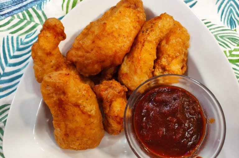 Tenders de pollo con barbacoa de fresa, una delicias que te deleita