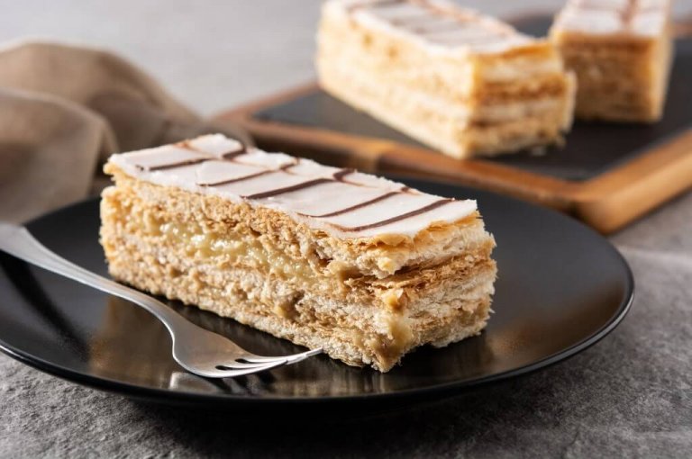 Milhojas con crema pastelera