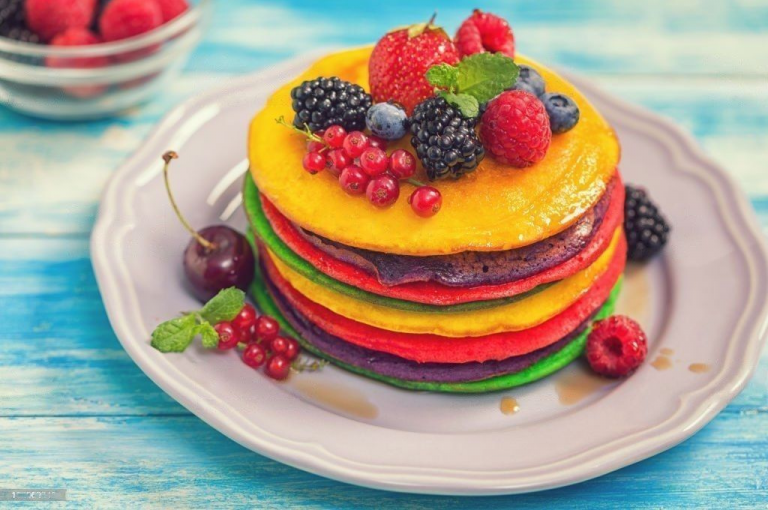 Hot cakes coloridos